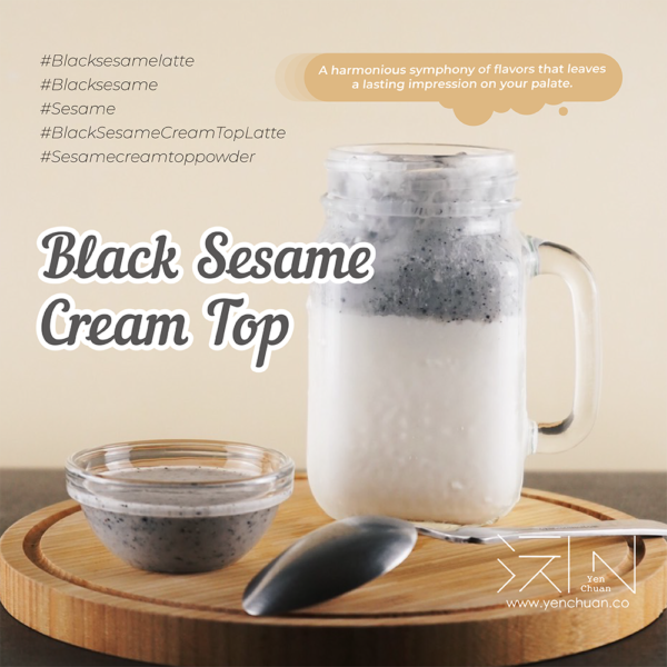 Open sesame, it's Black Sesame Cream Top Latte! - Direct Supplier for ...